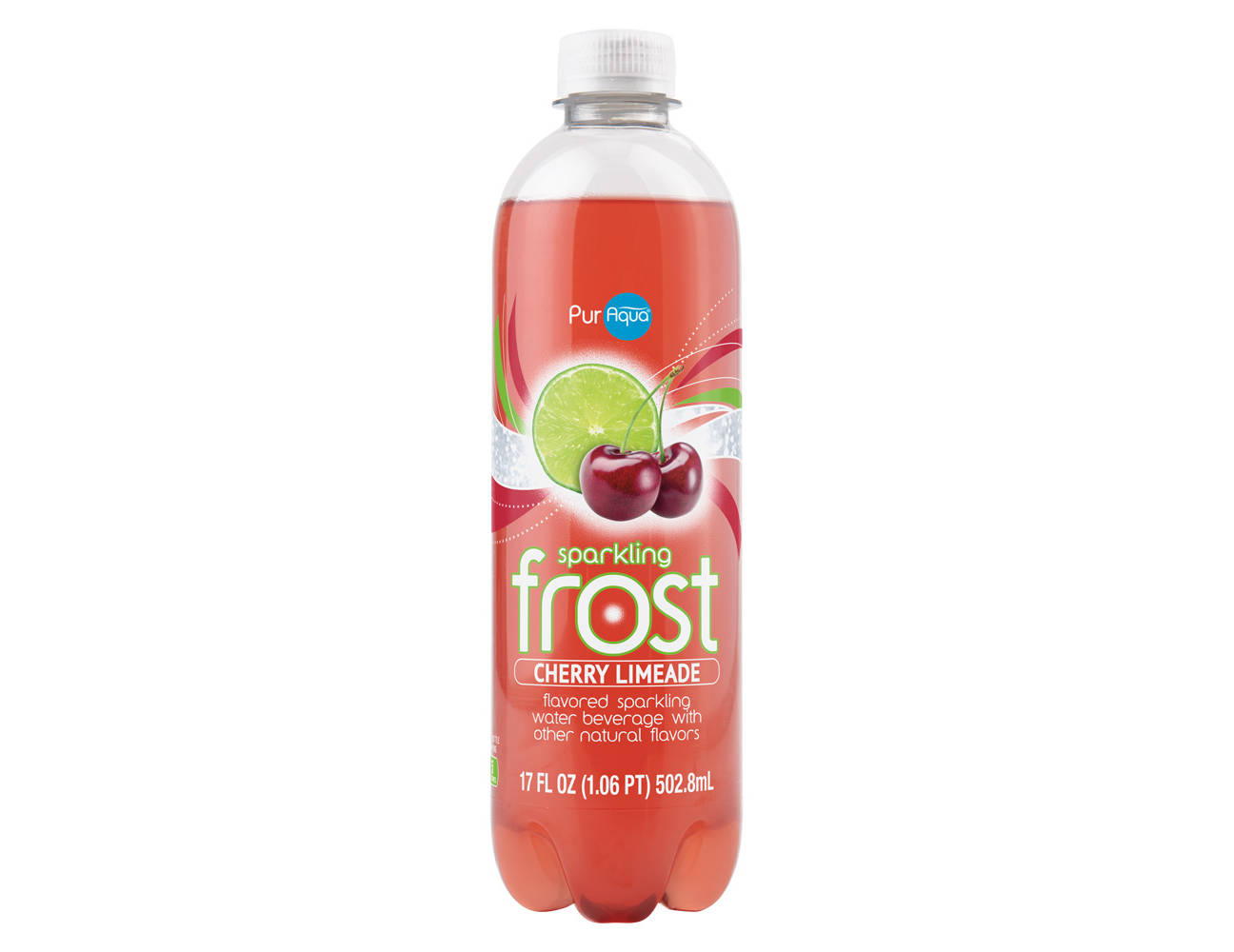 PurAqua Cherry Limeade Sparkling Frost Water, 17 fl oz